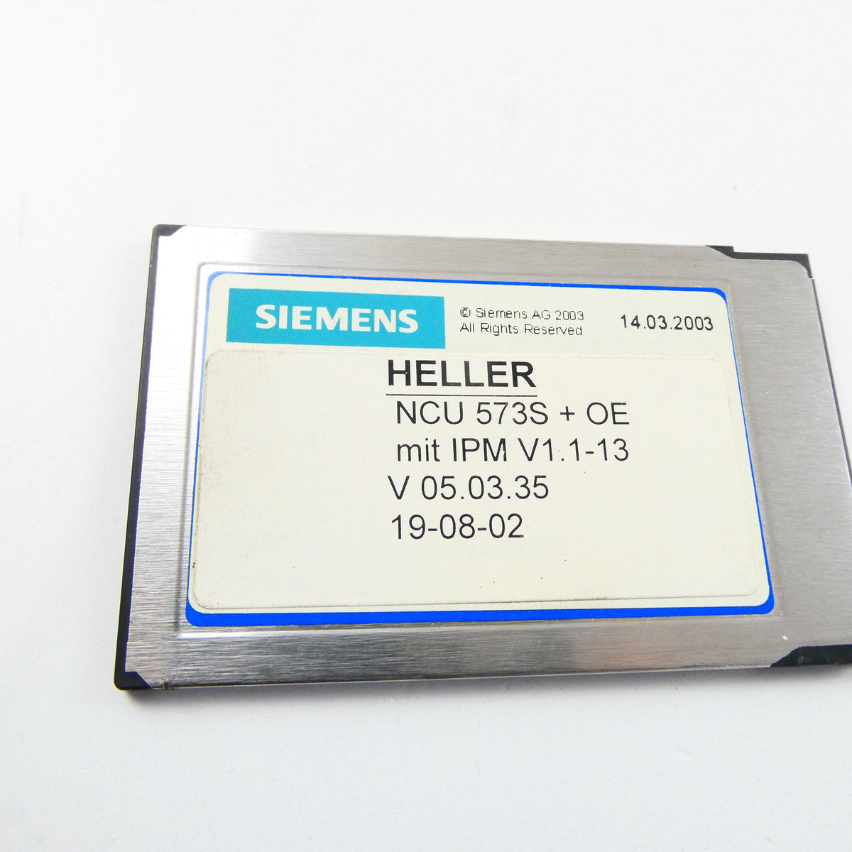 SIEMENS NCU 573S + OE with IPM V1.1-13 V05.03.35 SYSTEM SOFTWARE – SZ Handel