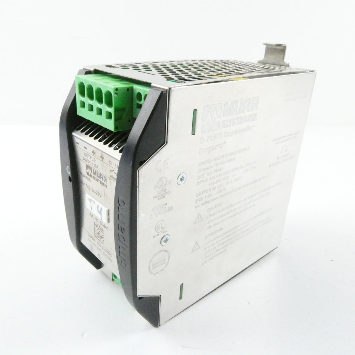 MURR ELEKTRONIK EMPARRO 10-100-240/24 (85441) SWITCH MODE POWER SUPPLY – SZ Handel