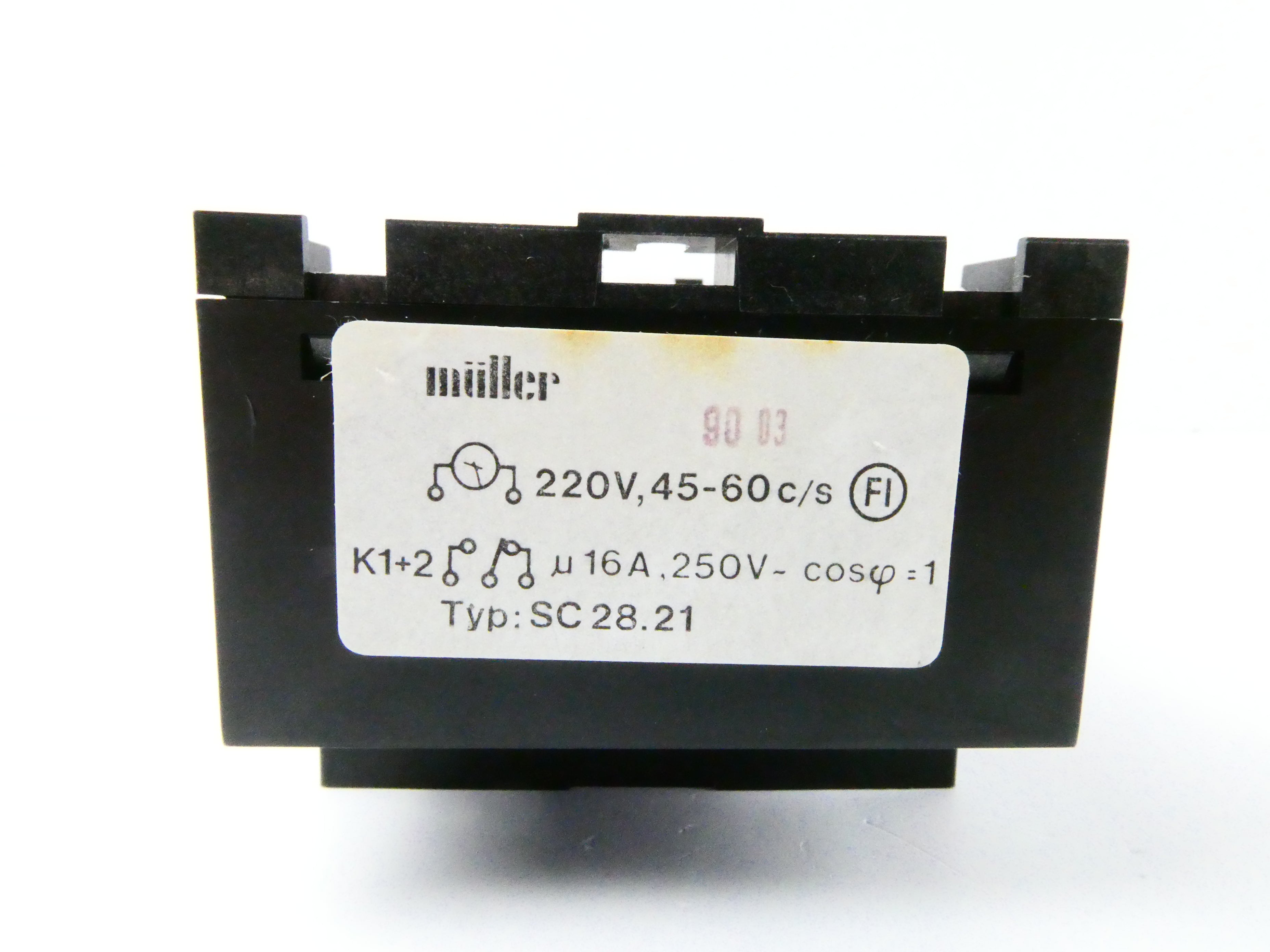 MÜLLER SC28 SC28.21 (220V 45-60Hz) DIGITAL HUTSCHIENEN-ZEITSCHALTUHR ...