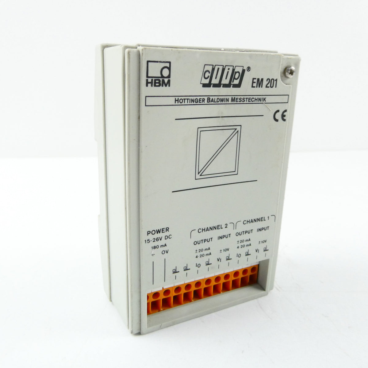 HBM HOTTINGER BALDWIN MESSTECHNIK EM201 clip OUTPUT AMPLIFIER MODULE ...