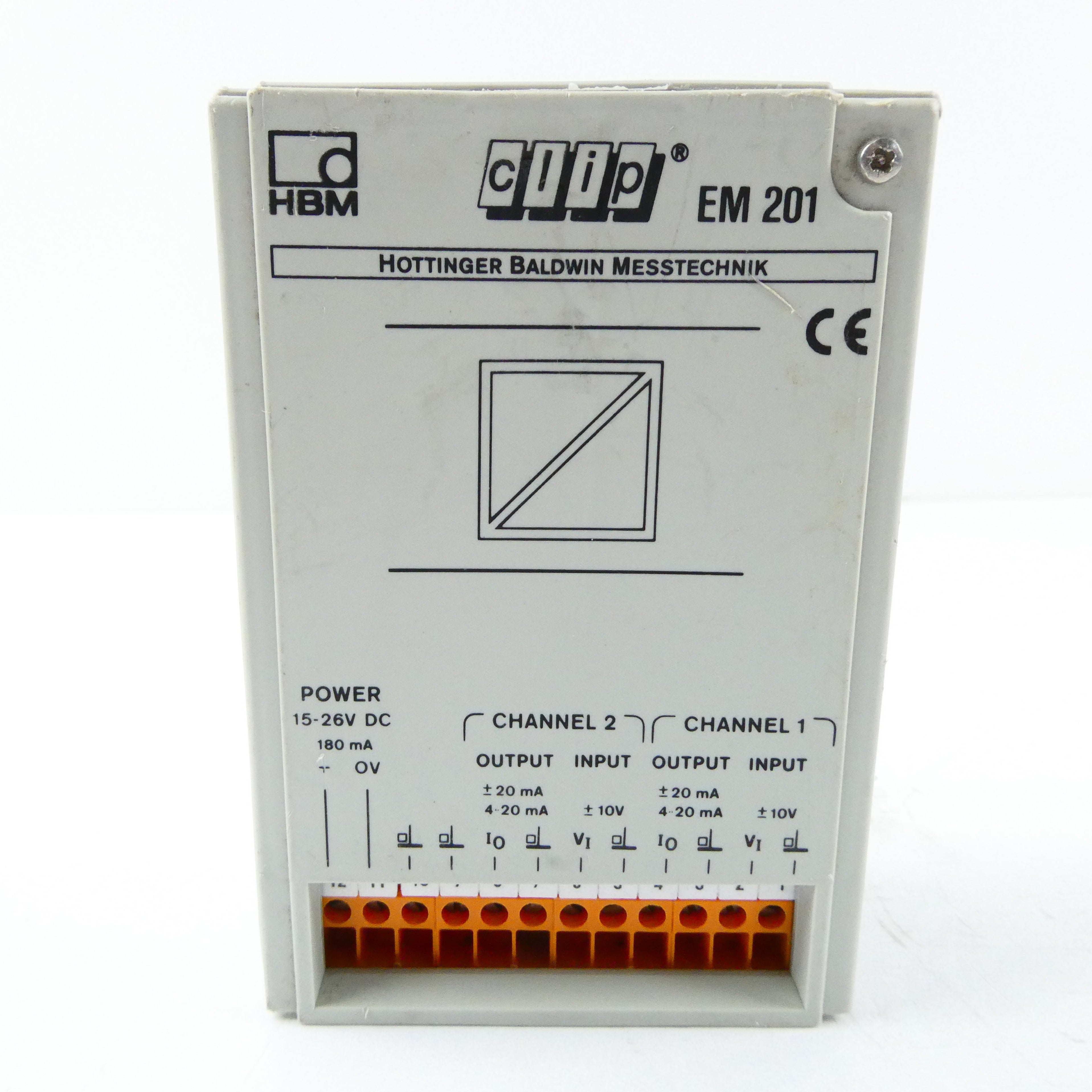 HBM HOTTINGER BALDWIN MESSTECHNIK EM201 clip ENDSTUFEN-MODUL – SZ Handel