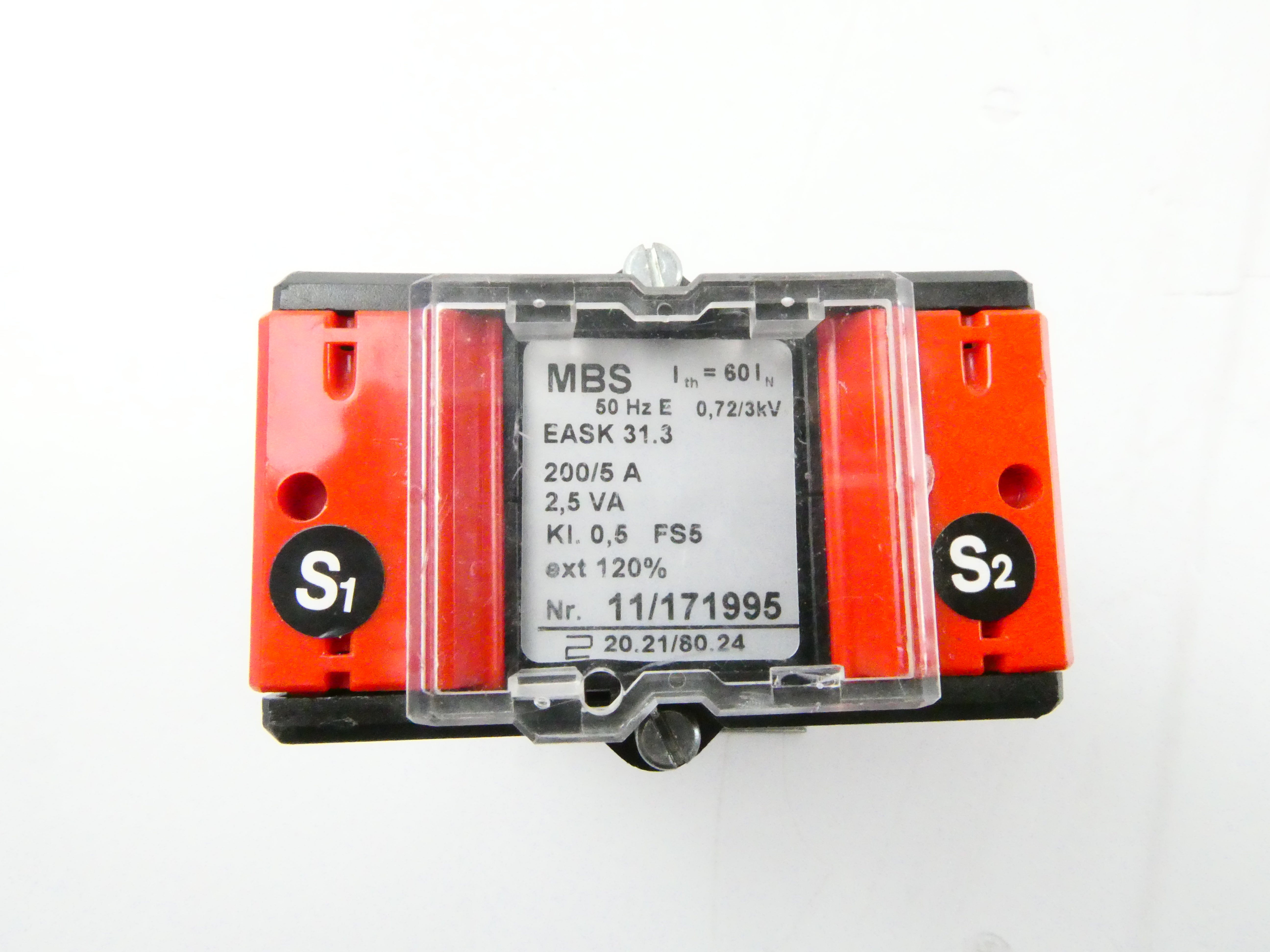 MBS EASK 31.3 (200/5A 2,5VA Kl.0,5) STROMWANDLER – SZ Handel