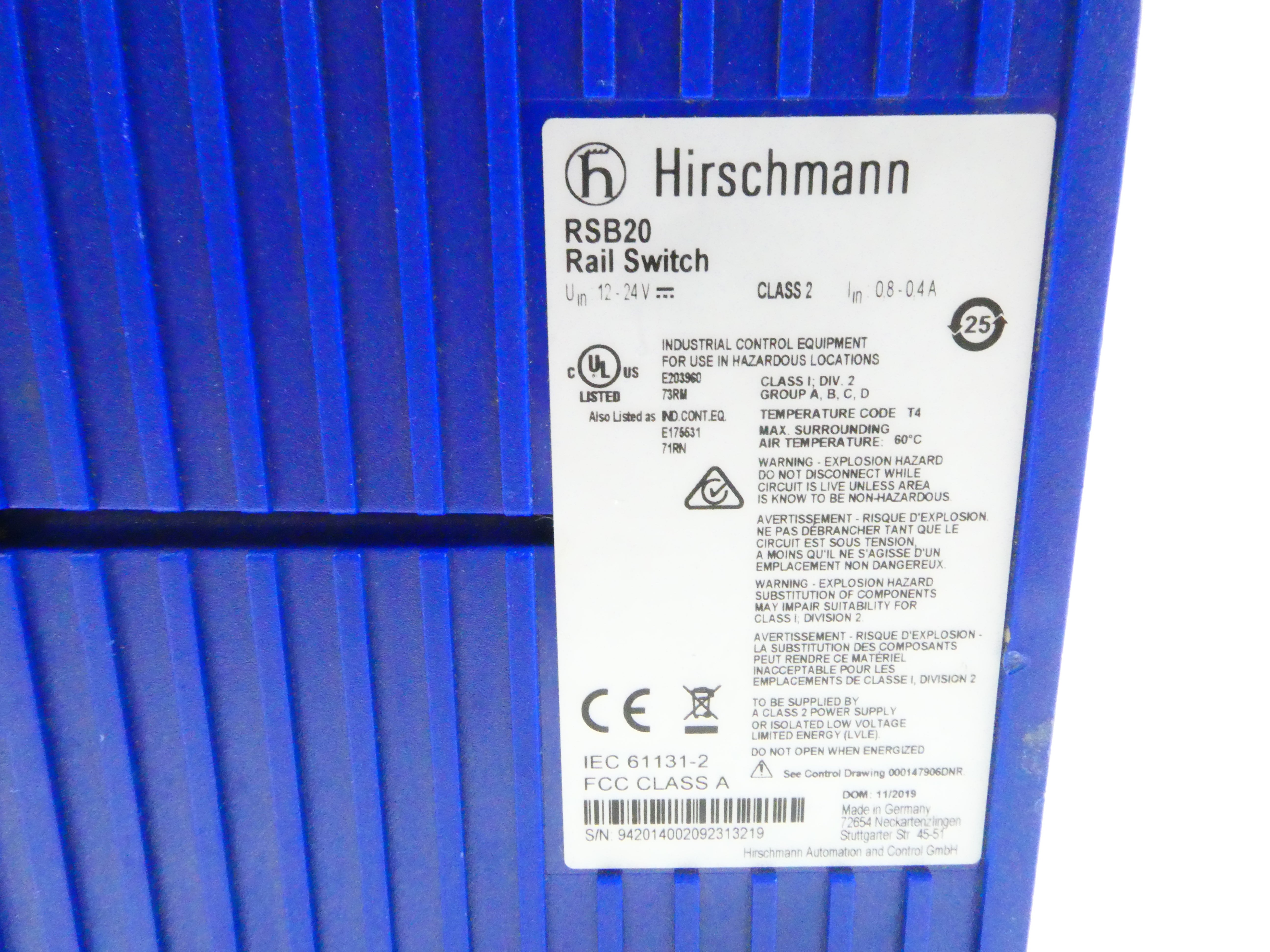 HIRSCHMANN RSB20 RAIL_SWITCH_ – SZ Handel