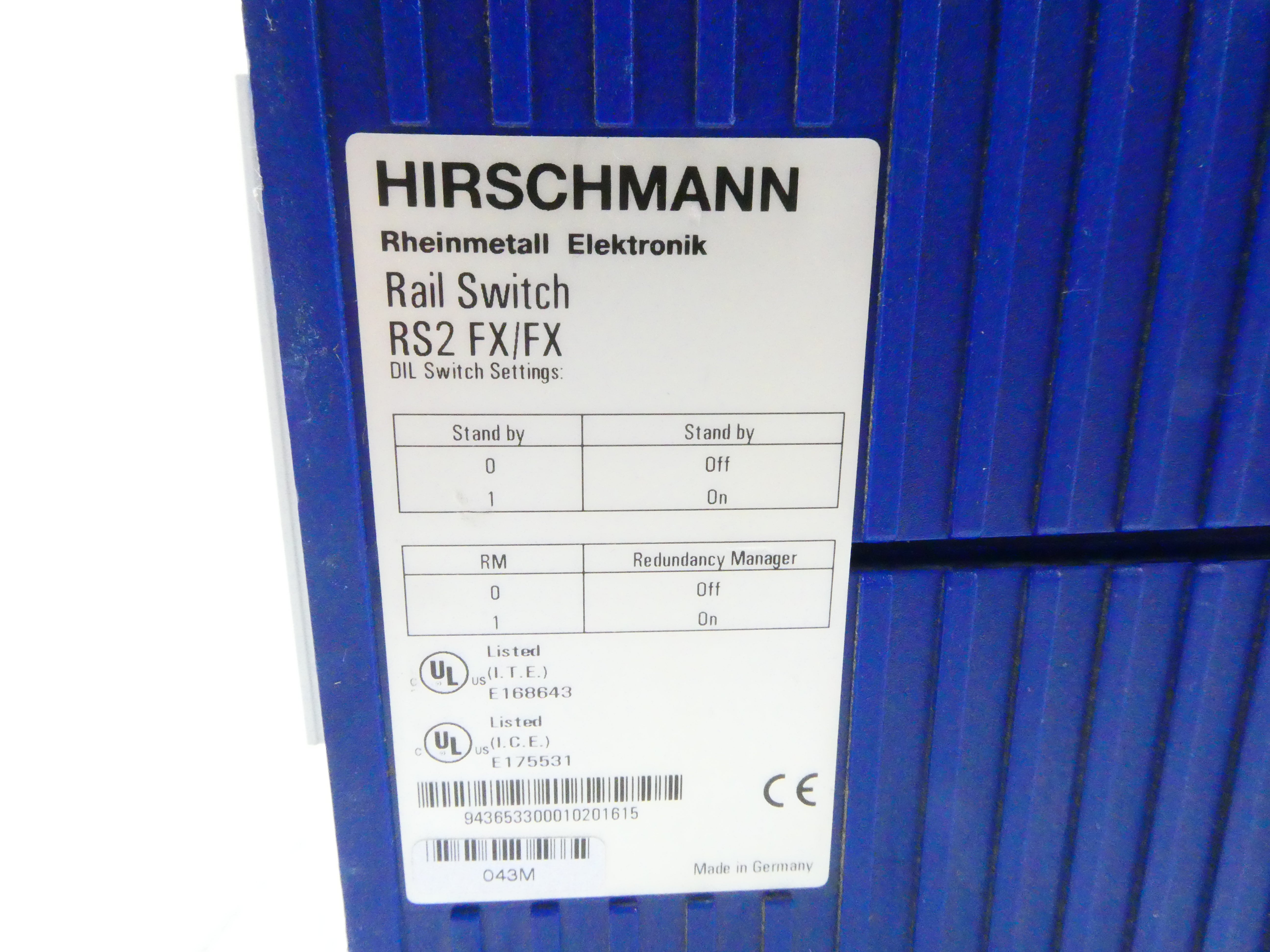 HIRSCHMANN RS2-FX/FX _RAIL SWITCH – SZ Handel