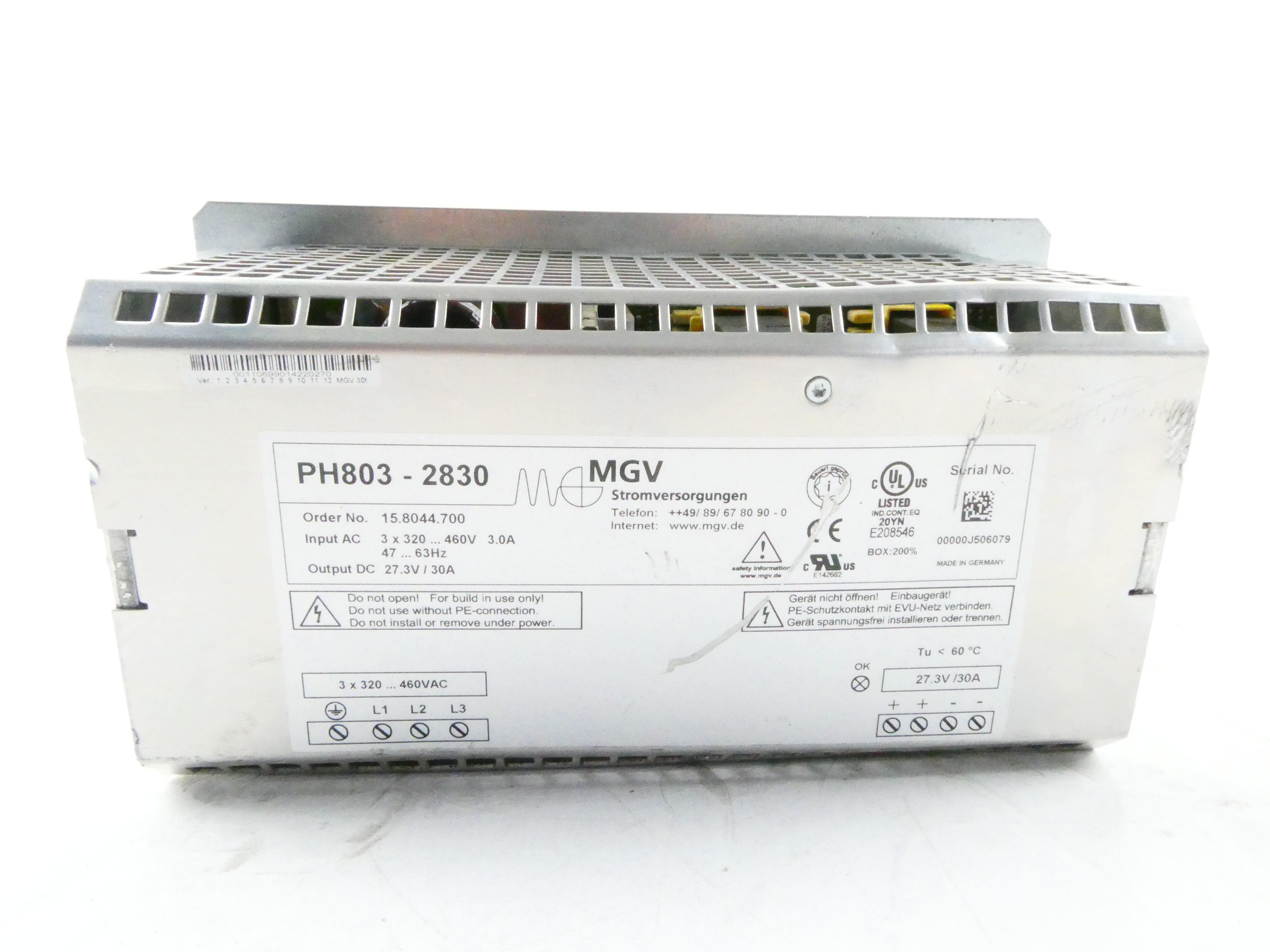 MGV STROMVERSORGUNGEN PH803-2830 _NETZTEIL – SZ Handel