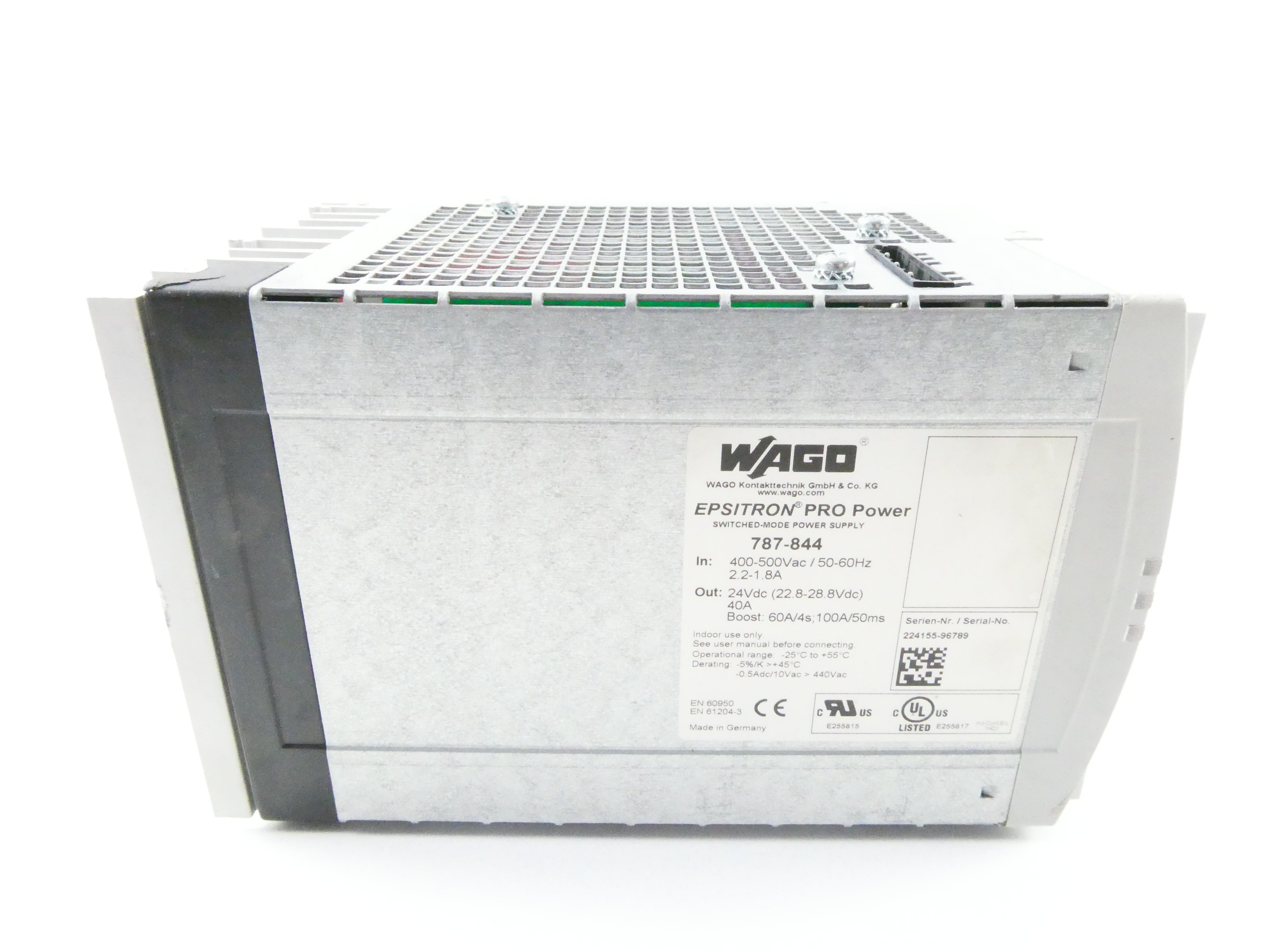 WAGO 787-844 EPSITRON PRO POWER SWITCHED-MODE POWER SUPPLY – SZ Handel