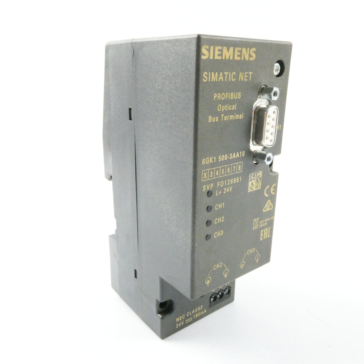 SIEMENS SIMATIC NET 6GK1 500-3AA10 PROFIBUS OPTICAL BUS TERMINAL *E02 ...