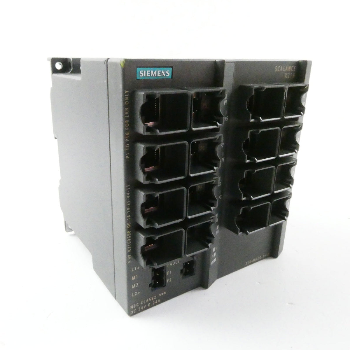 SIEMENS SCALANCE X216 6GK5216-0BA00-2AA3 INDUSTRIAL ETHERNET SWITCH ...