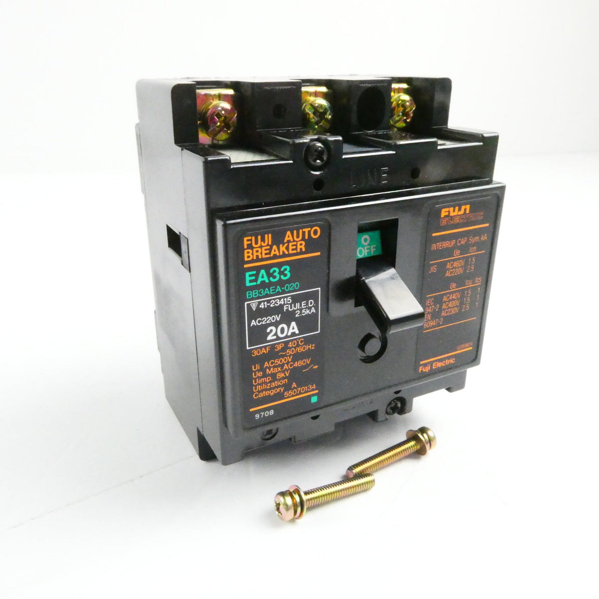 FUJI ELECTRIC EA33 20A (3P 460V) CIRCUIT BREAKER – SZ Handel