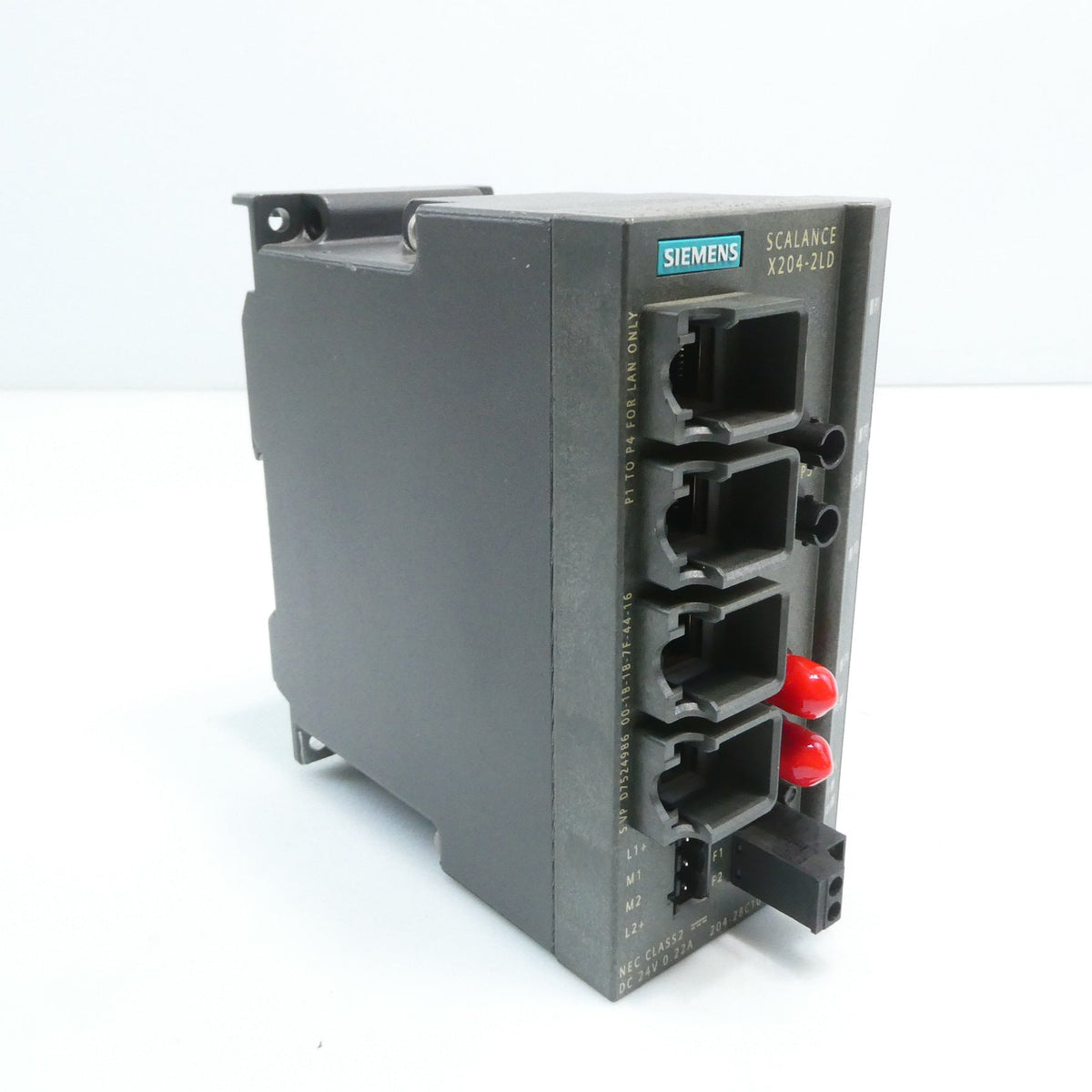 SIEMENS SCALANCE X204-2LD 6GK5204-2BC10-2AA3 INDUSTRIAL ETHERNET SWITC ...
